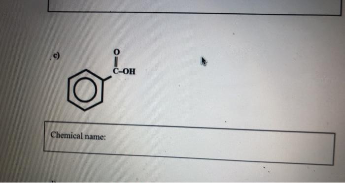 Solved C-OH Chemical name: | Chegg.com