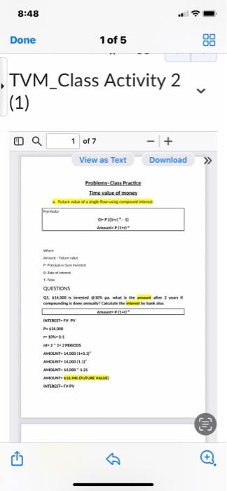 Solved TVM_Class Activity 2 (1) | Chegg.com