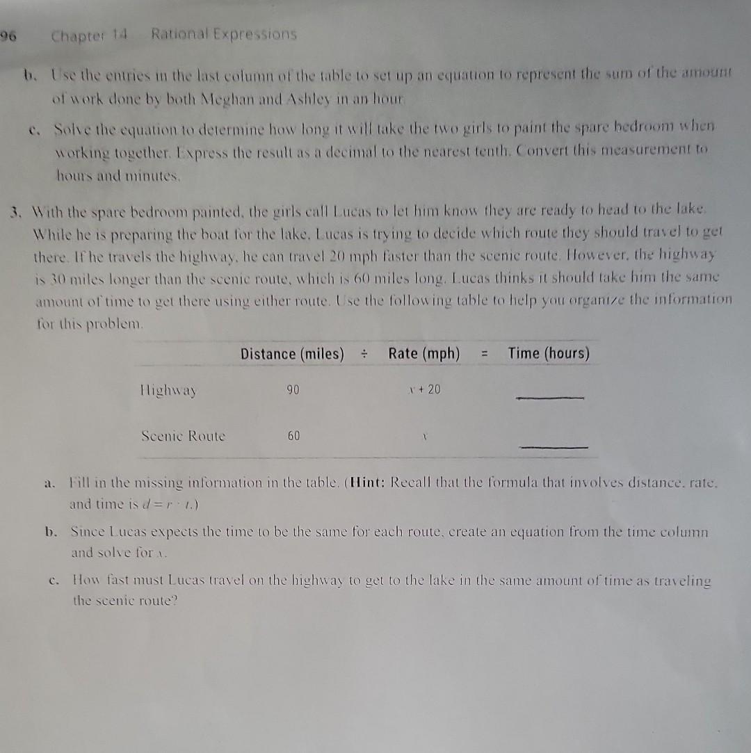 Solved Chapter 14 Rational Expressions b. I se the entries | Chegg.com