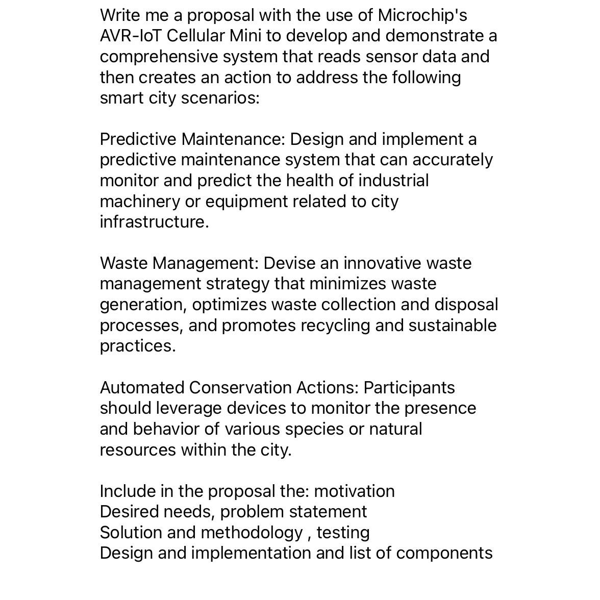 Solved Write me a proposal with the use of Microchip's | Chegg.com