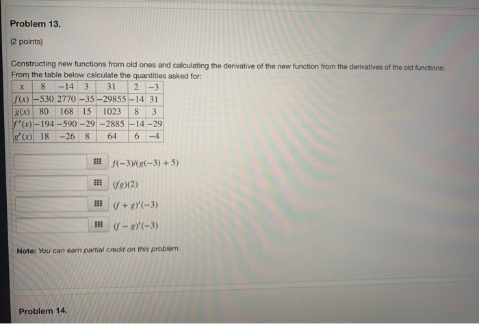 Solved Problem 13. (2 points) Constructing new functions | Chegg.com