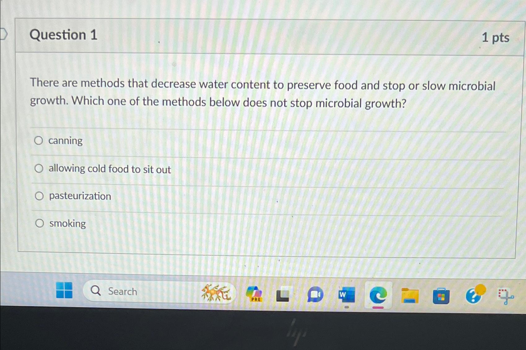 Solved Question 11 ﻿ptsThere are methods that decrease water | Chegg.com
