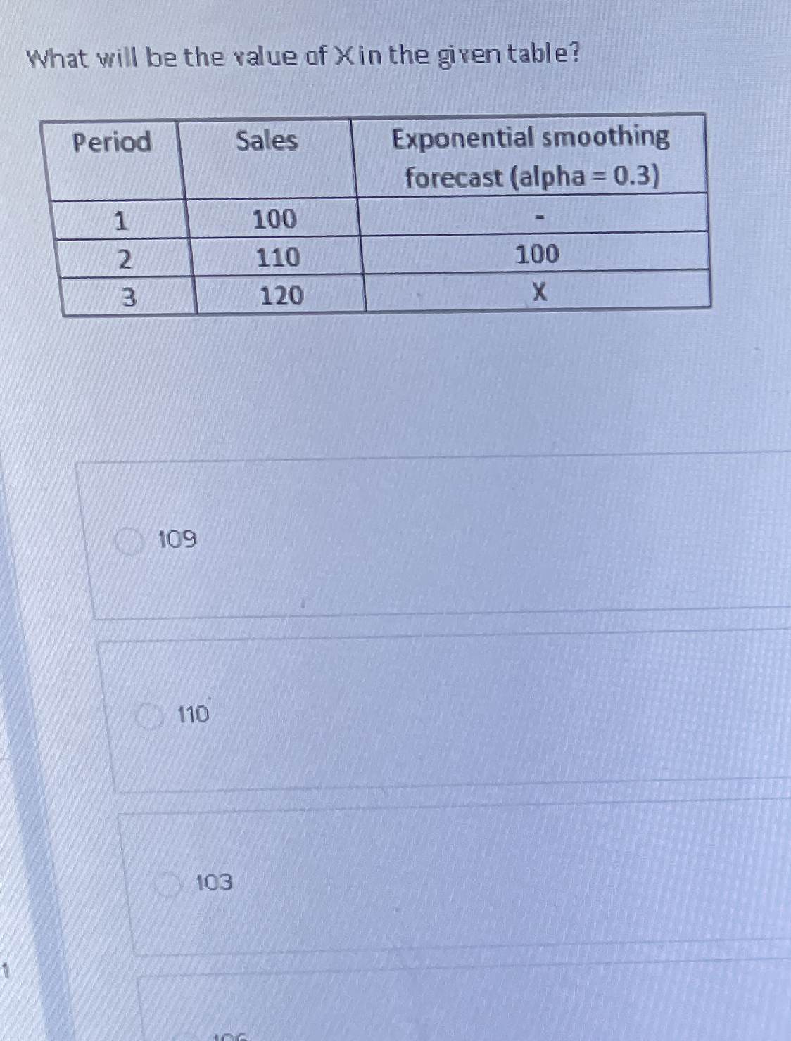Solved What will be the value of Xin the given | Chegg.com