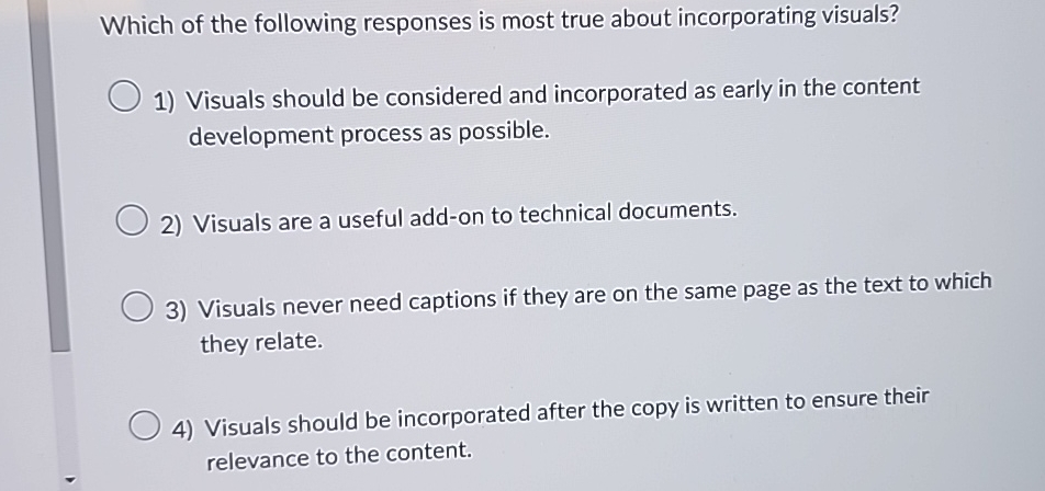 Solved Which of the following responses is most true about | Chegg.com
