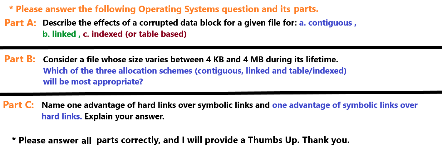 Solved Hello. Please answer the attached Operating Systems | Chegg.com Solved Hello. Please answer the attached Operating Systems | Chegg.com