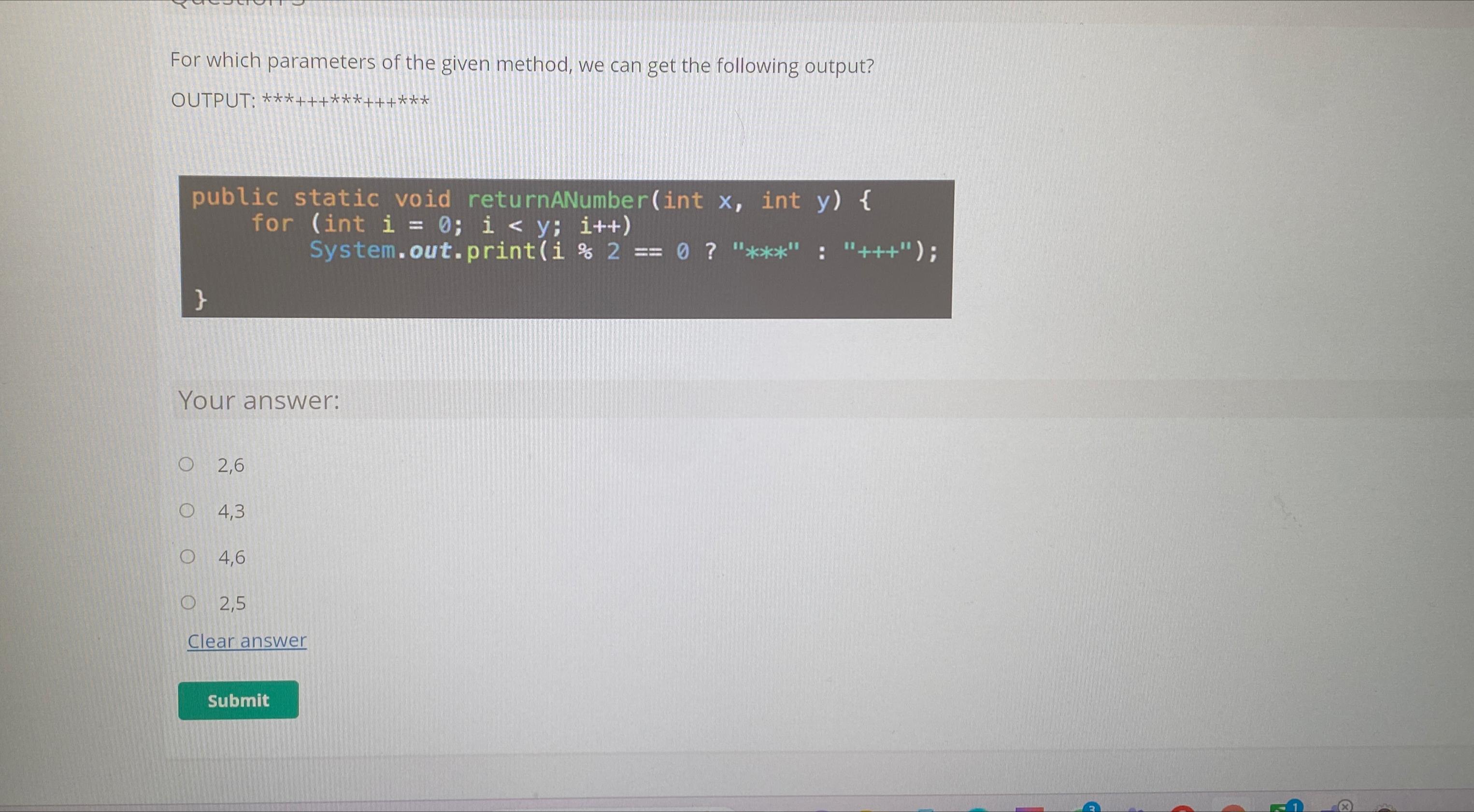 Solved For which parameters of the given method, we can get | Chegg.com