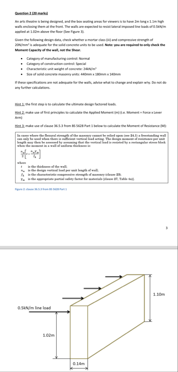 Question 2 (20 ﻿marks)An arts theatre is being | Chegg.com