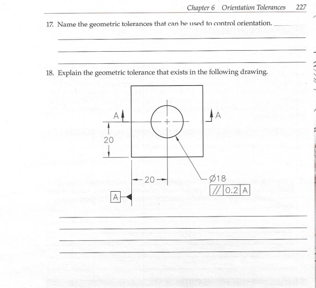 Solved Chapter 6 ﻿Orientation Tolerances22717. ﻿Name the | Chegg.com