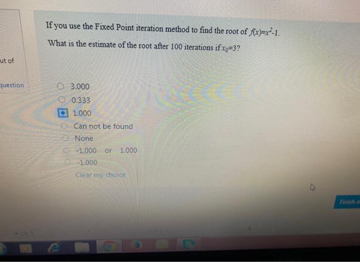 Solved If you use the Fixed Point iteration method to find | Chegg.com
