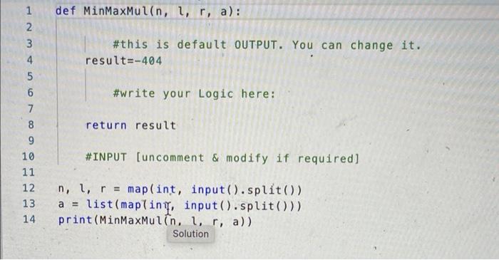 Solved Array Operations: Multiplication Given an array A of | Chegg.com