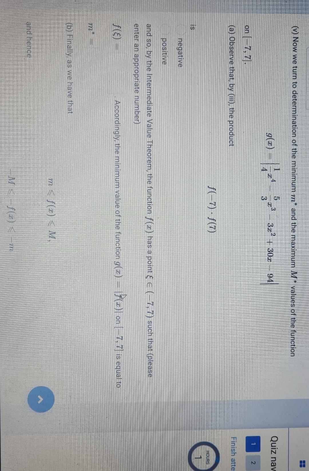 Solved (Min-Max Values of Differentiable Functions). | Chegg.com