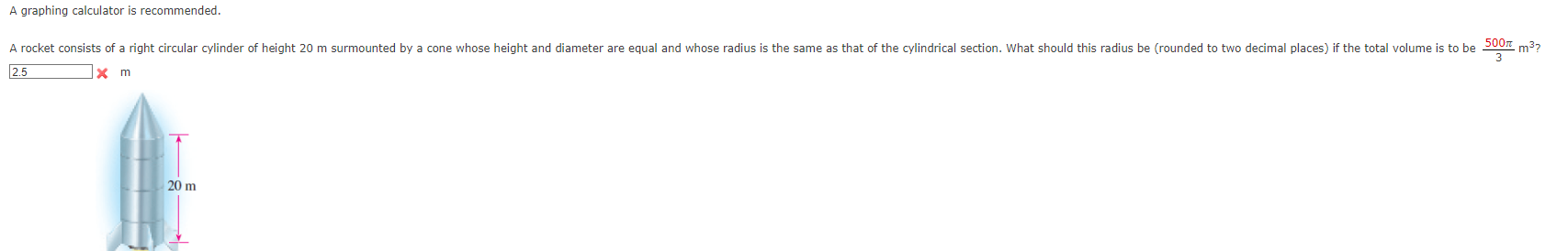 Solved A graphing calculator is recommended.A rocket | Chegg.com