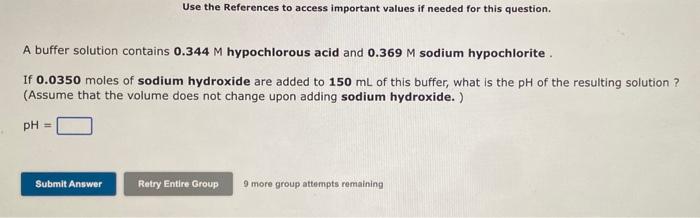 Solved A buffer solution contains 0.344M hypochlorous acid | Chegg.com
