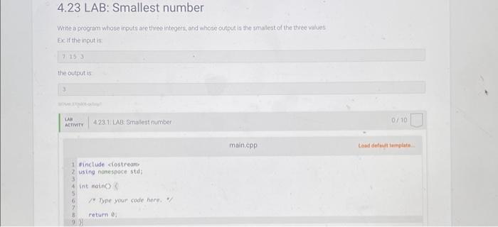 Solved Write a program whose inputs are three integers, and | Chegg.com