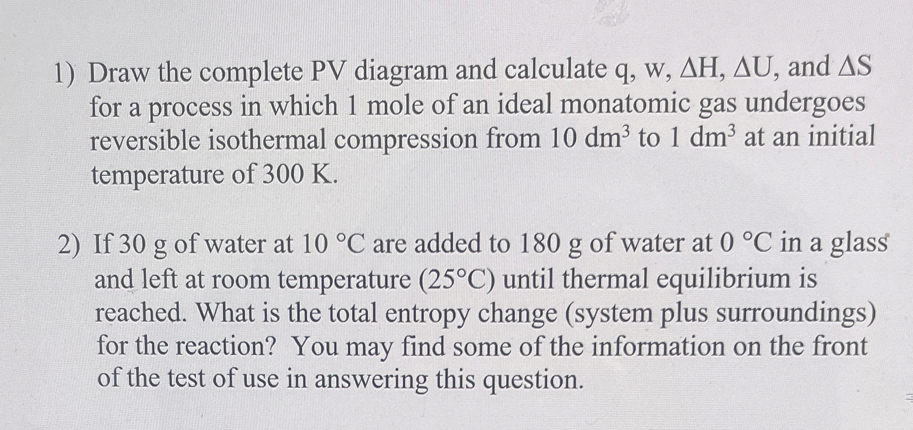 Solved Draw the complete PV ﻿diagram and calculate | Chegg.com