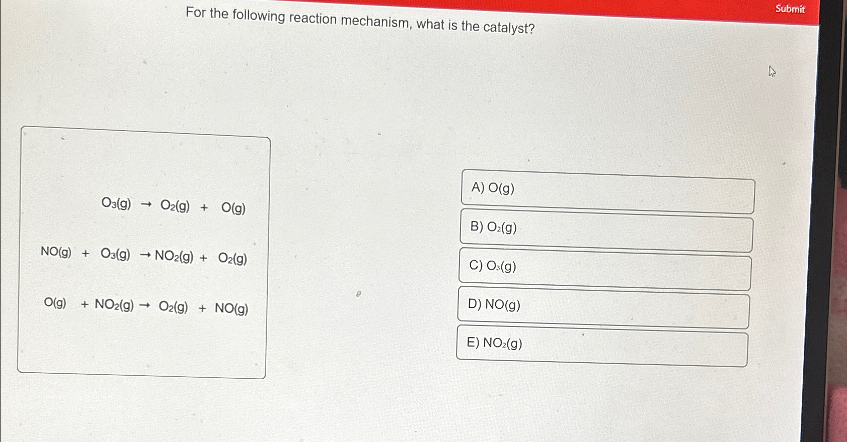 Solved For the following reaction mechanism, what is the | Chegg.com