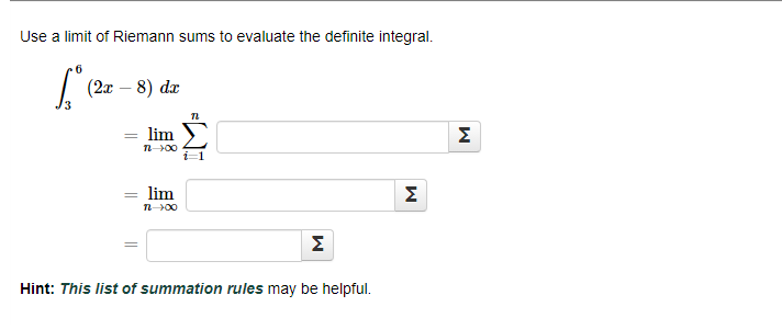 Solved Use a limit of Riemann sums to evaluate the definite | Chegg.com