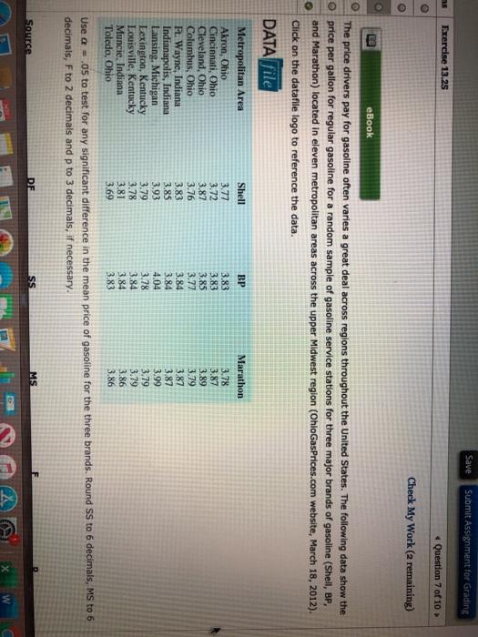 Solved Save Submit Assignment for Grading Exercise 13.25 « | Chegg.com