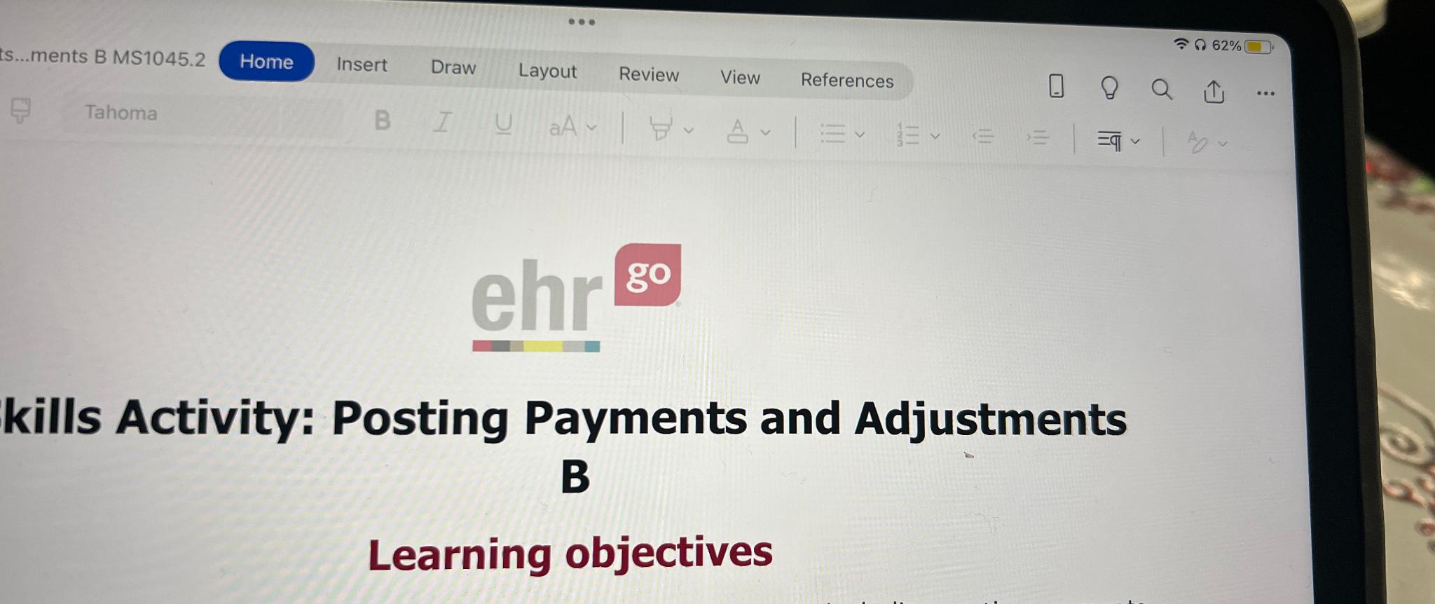 Solved ehr ?gokills Activity: Posting Payments and | Chegg.com