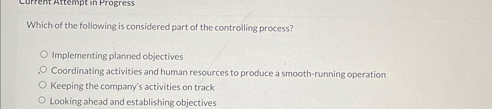 Solved Which of the following is considered part of the | Chegg.com