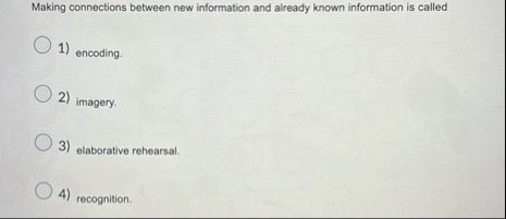 Solved Making connections between new information and | Chegg.com