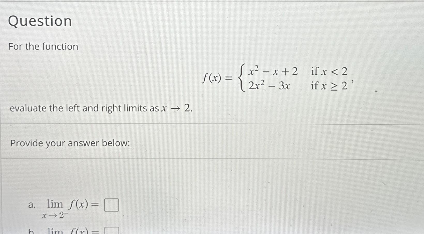 Solved QuestionFor the | Chegg.com