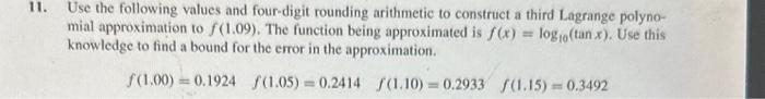 Solved Use the following values and four-digit rounding | Chegg.com