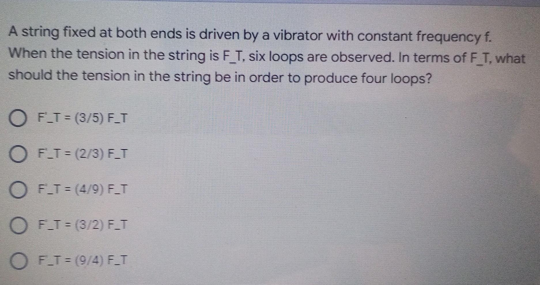 Solved A string fixed at both ends is driven by a vibrator | Chegg.com