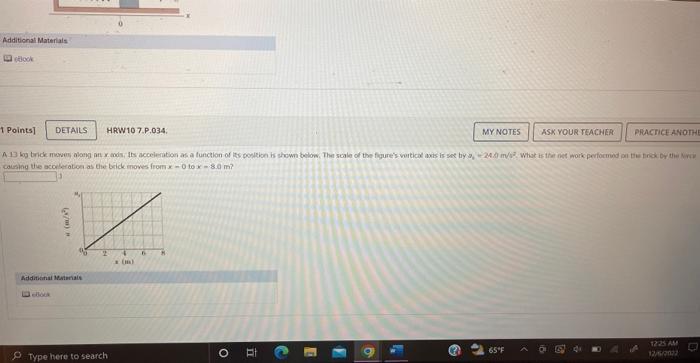 Solved cairsinu the acce eration as the beick inoves frome | Chegg.com