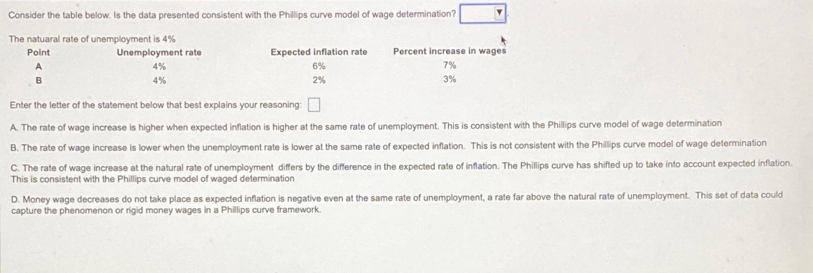 Solved Consider the table below. Is the data presented | Chegg.com