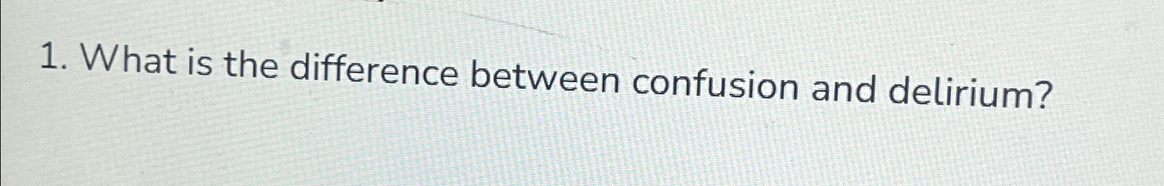 Solved What is the difference between confusion and | Chegg.com