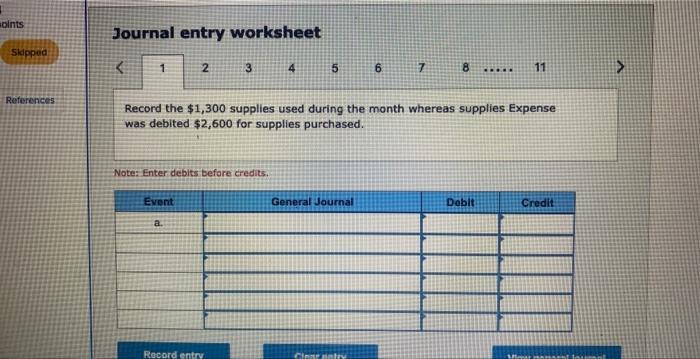 Solved Exercise 4-12 (Algo) Record transactions and | Chegg.com