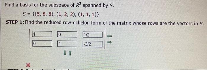 Solved Find a basis for the subspace of R3 spanned by S. | Chegg.com