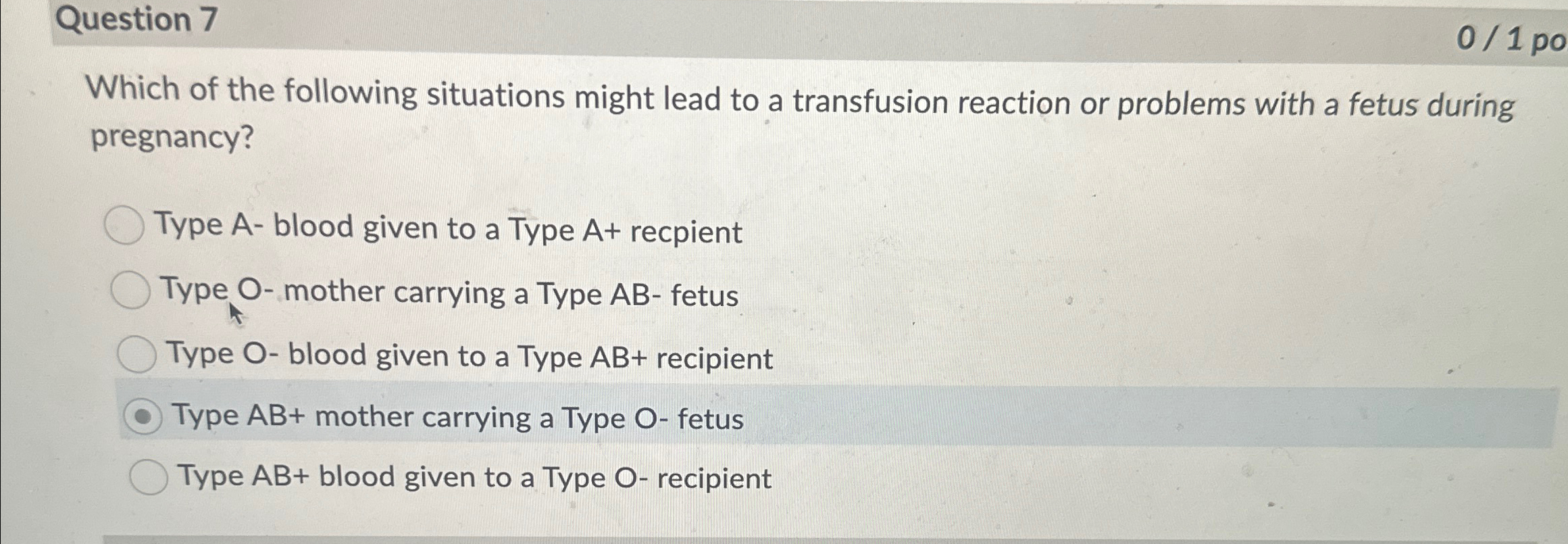Solved Question 701 ﻿poWhich of the following situations | Chegg.com