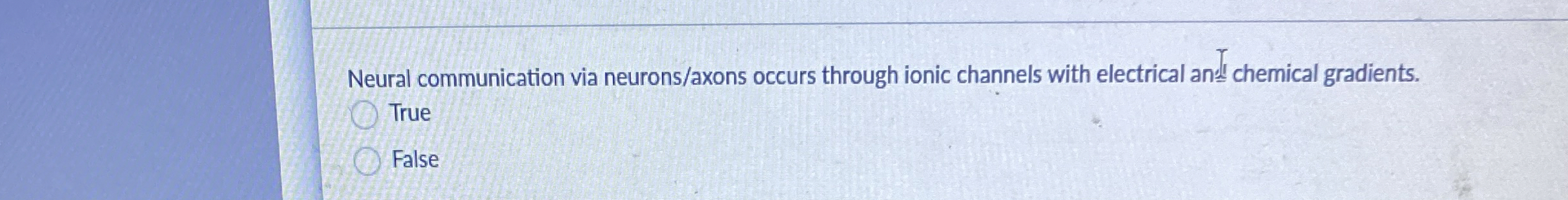 Solved Neural communication via neurons/axons occurs through | Chegg.com