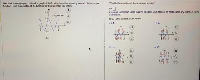 Solved Use the following graph to cbtain the graph of the | Chegg.com