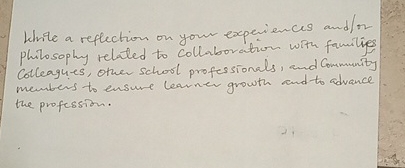 Solved While a reflection on your experiences and/on | Chegg.com