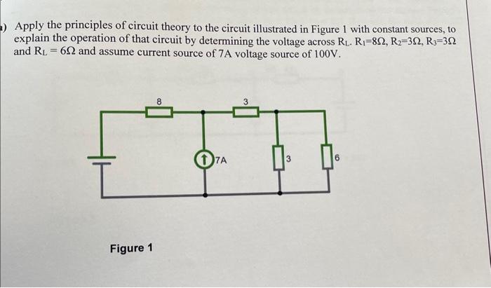 Solved Apply the principles of circuit theory to the circuit | Chegg.com