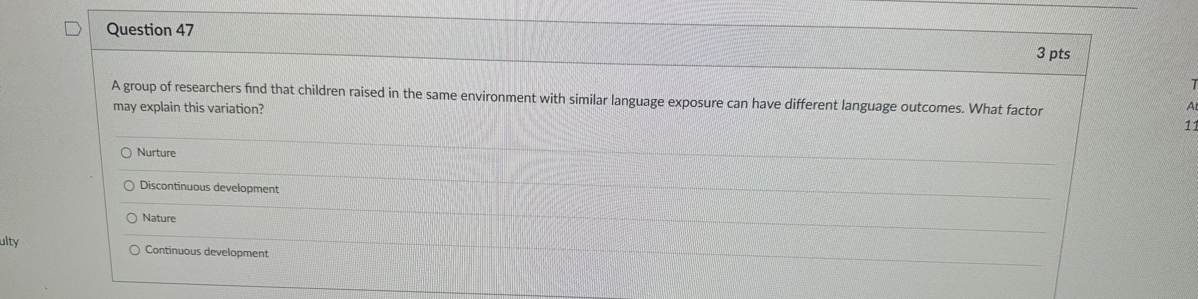 Solved Question 47A group of researchers find that children | Chegg.com
