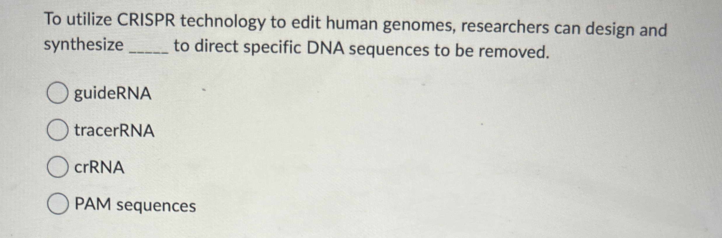 Solved To utilize CRISPR technology to edit human genomes, | Chegg.com