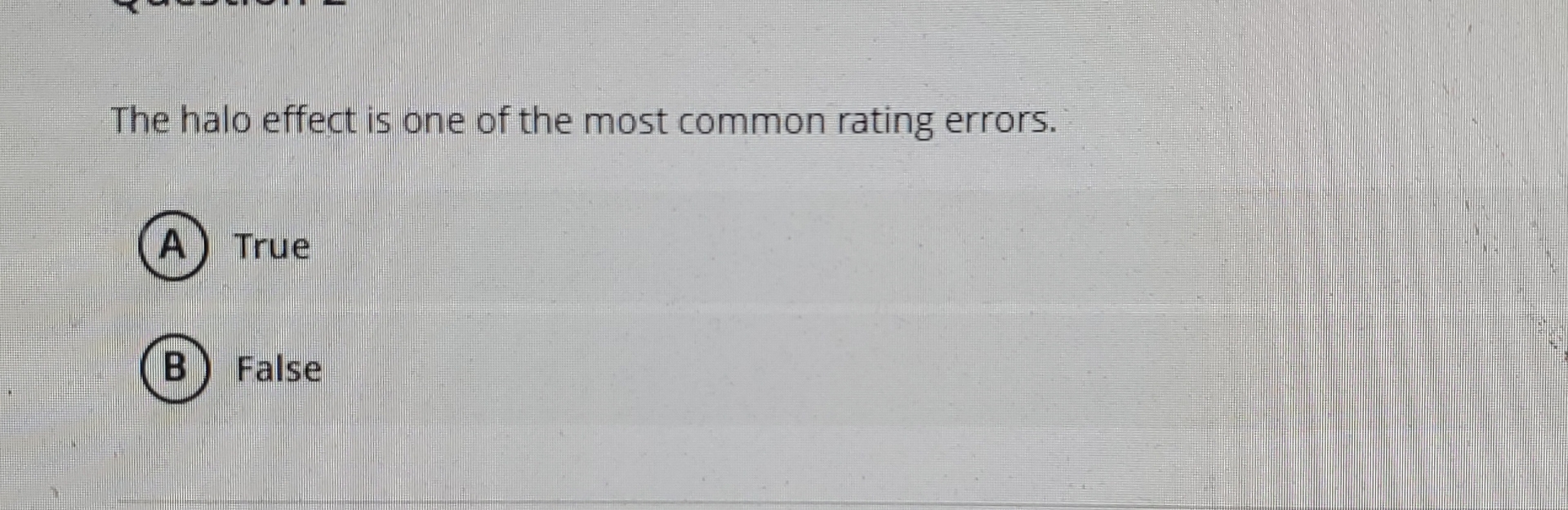 Solved The halo effect is one of the most common rating | Chegg.com