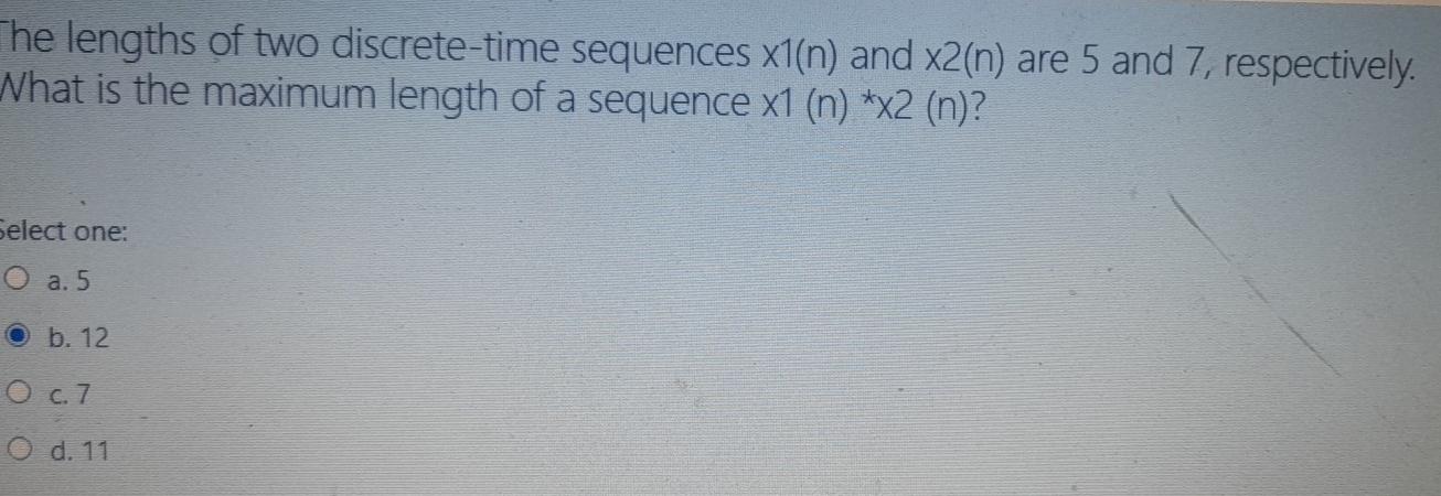 Solved Che lengths of two discrete-time sequences x1(n) and | Chegg.com