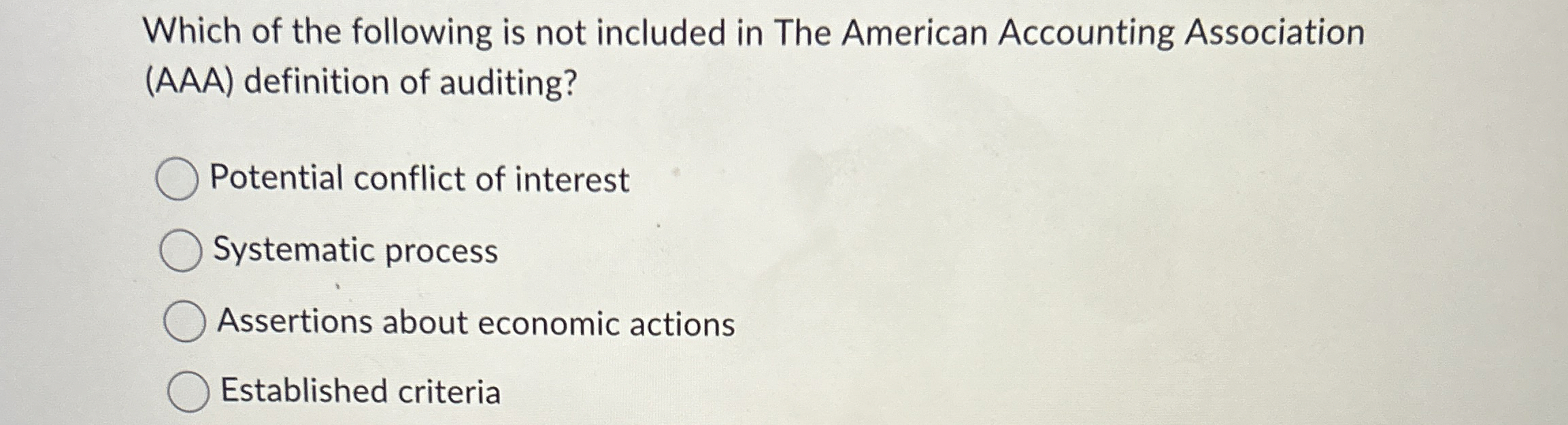 Solved Which of the following is not included in The | Chegg.com