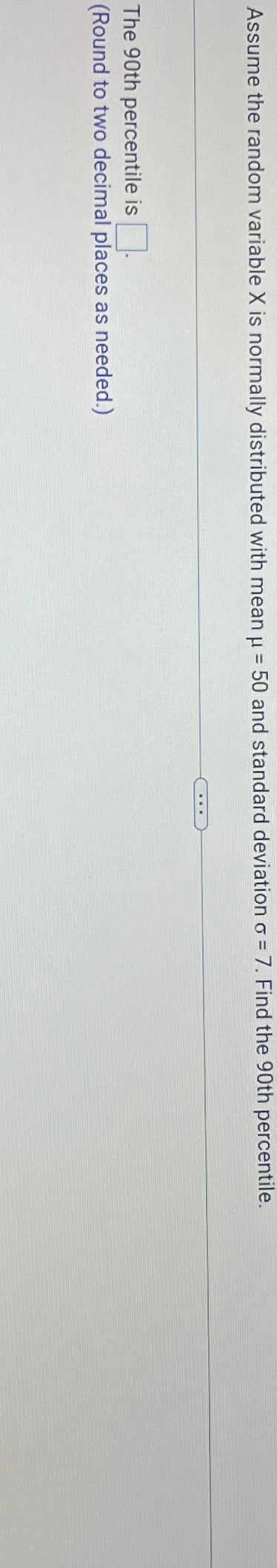 Solved Assume the random variable x ﻿is normally distributed | Chegg.com