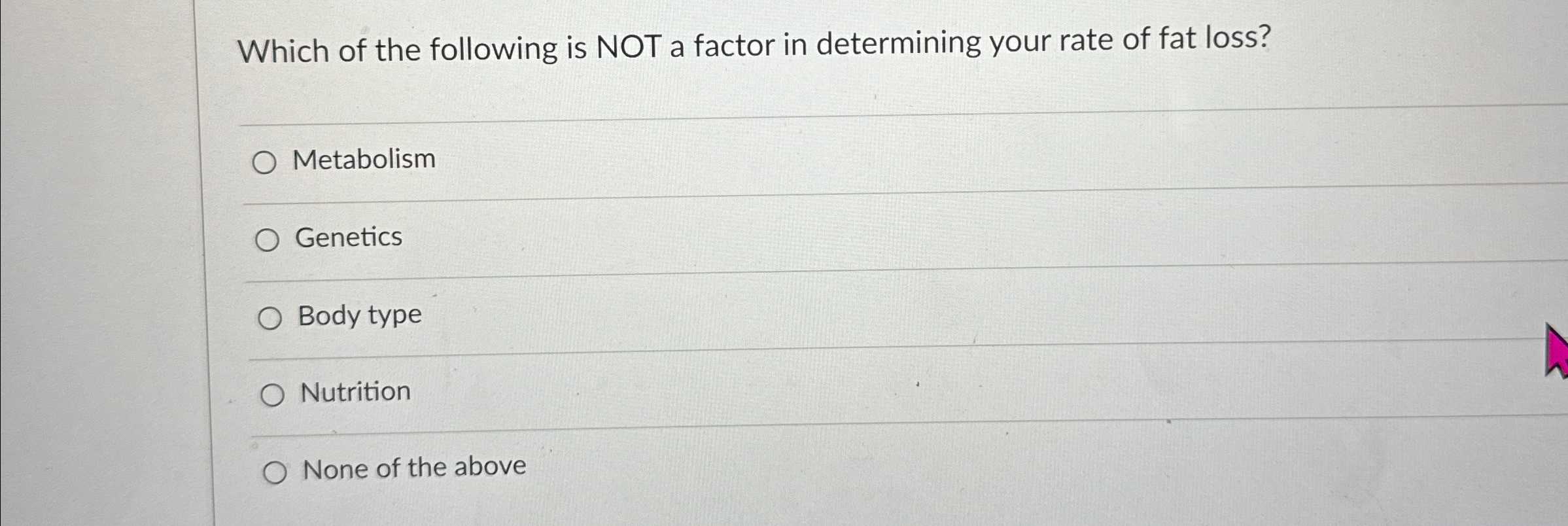 Solved Which of the following is NOT a factor in determining | Chegg.com