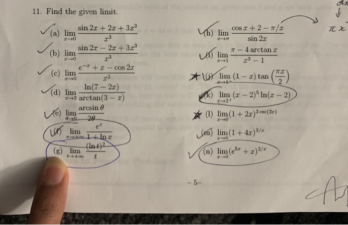 Solved 11. Find the given limit. sin 2x + 2x + 373 Wh) lim | Chegg.com