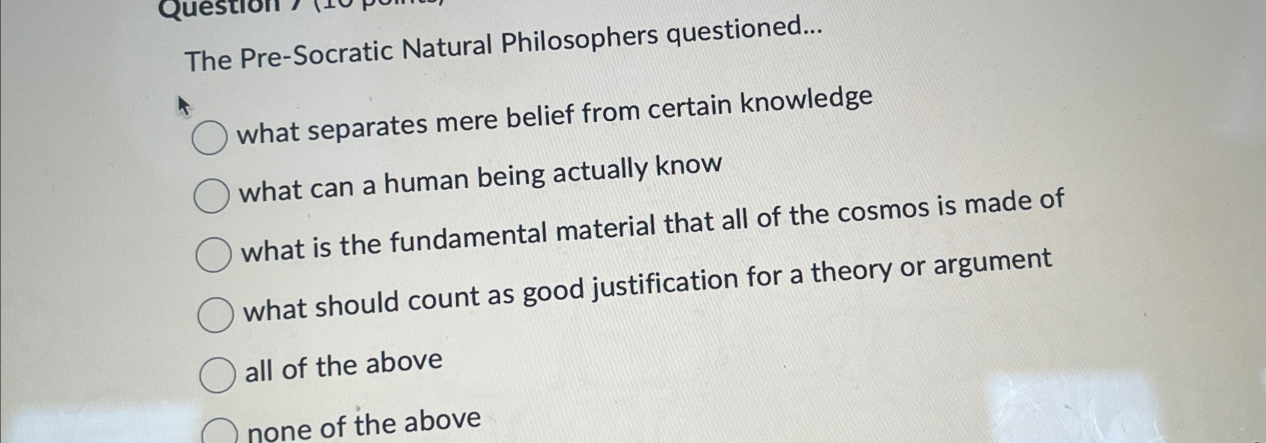 Solved The Pre-Socratic Natural Philosophers | Chegg.com