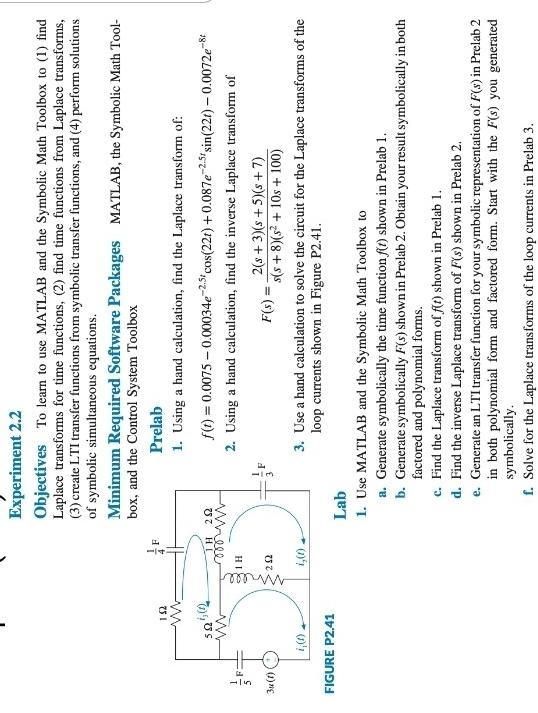 Solved Experiment 2.2 Objectives To learn to use MATLAB and | Chegg.com