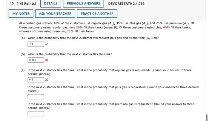 Solved 10 [1 5 Points Details Previous Answers Devorestat9