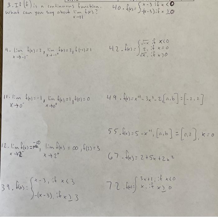 Solved Each function in exercise 9-12 is discontinuous at | Chegg.com